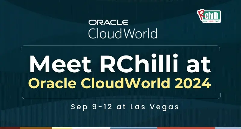 Visit RChilli at booth #49 at Oracle CloudWorld from 9-12 september