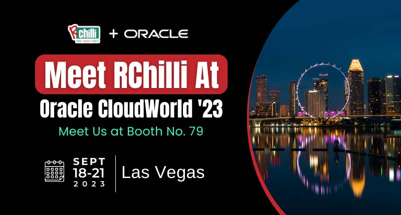 RChilli at Oracle CloudWorld 2023 at booth #79